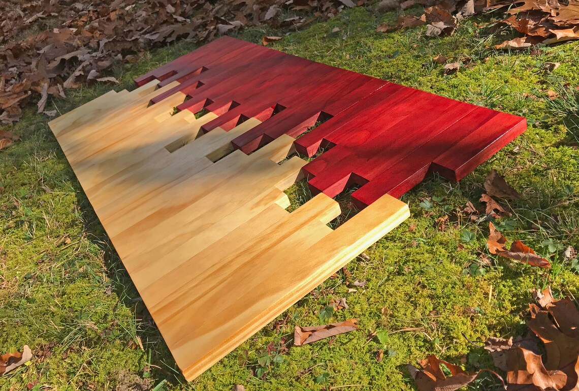 Modern Wood Wall Art, Large 3D Wood Sculpture Décor - Etsy