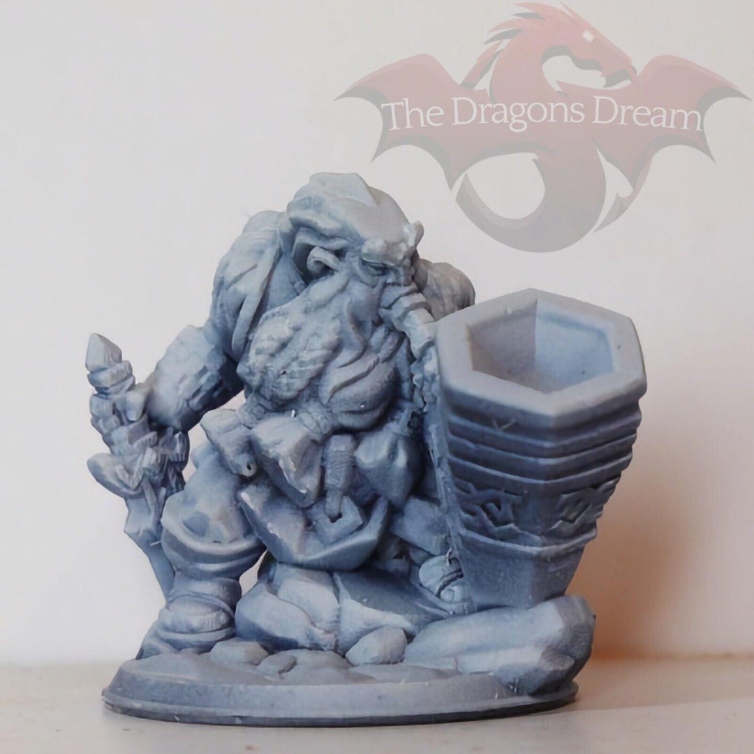 Dwarf - Horn Blower - Dungeons and Dragons, 5e, Pathfinder - Miniature ...