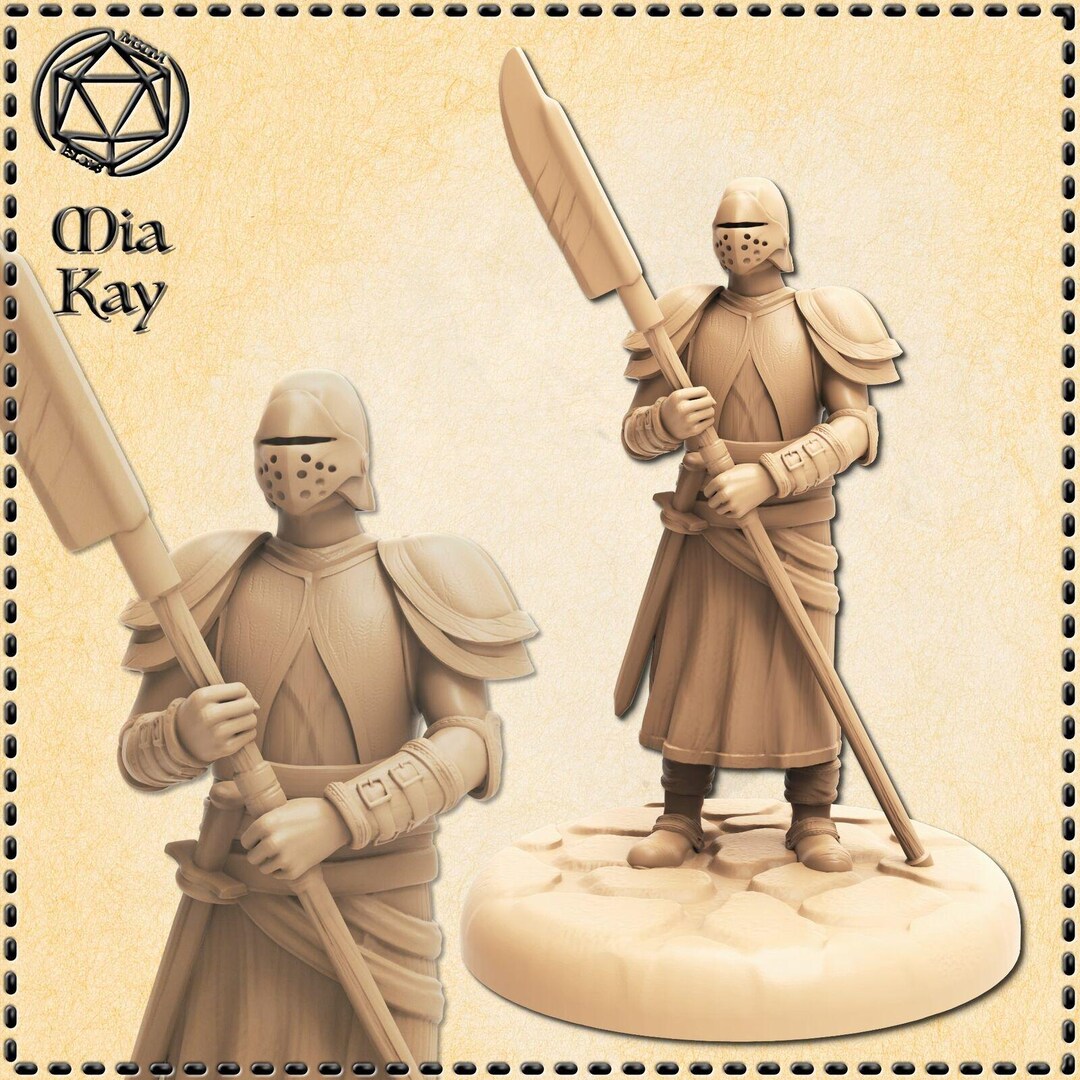 Guard - Dungeons and Dragons, Pathfinder, 5e - Miniature - Etsy