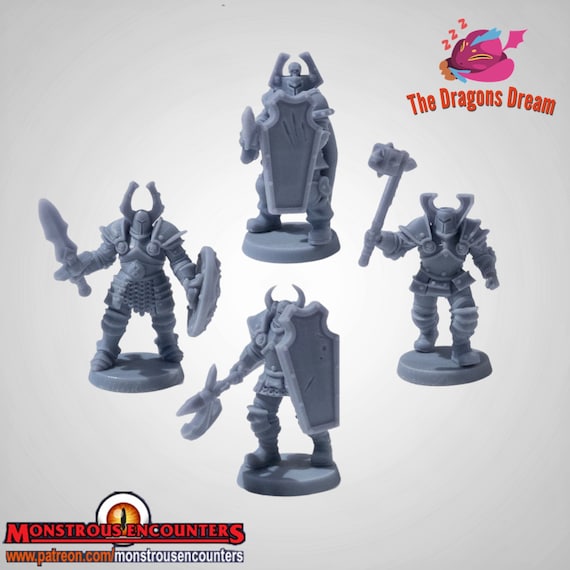 Heroquest Inspired Doomguard Dread Warrior Set Pathfinder - Etsy