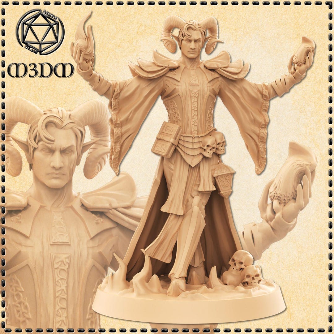 Demon Cleric - Dungeons and Dragons, Pathfinder, 5e - Miniature - Etsy
