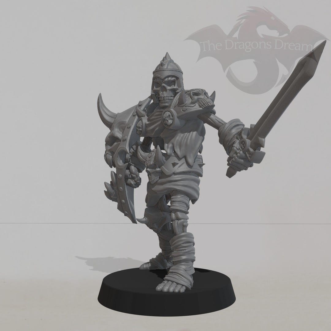Skeleton Knight With Sword and Shield - Dungeons and Dragons, 5e ...