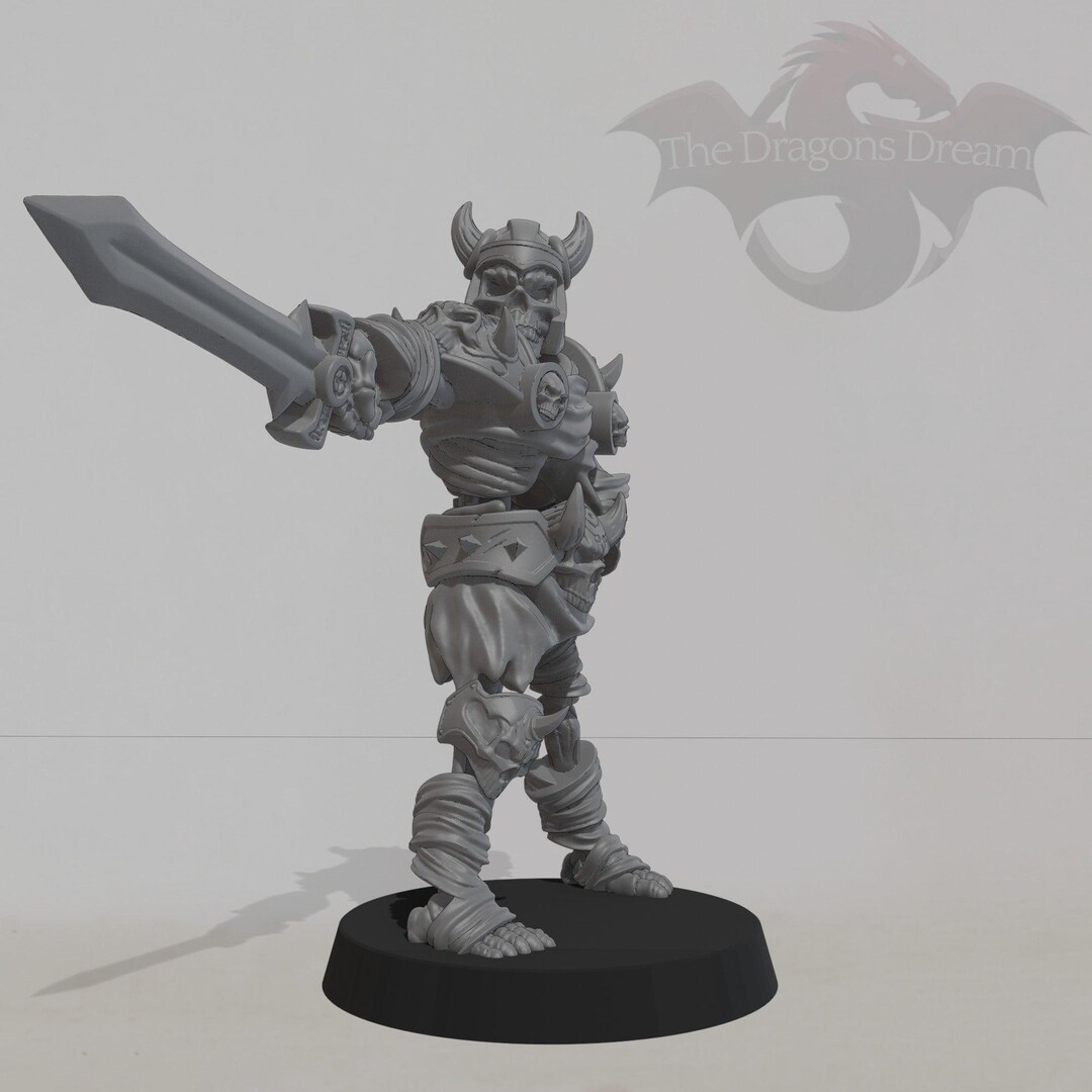 Skeleton Knight With Sword - Dungeons and Dragons, 5e, Pathfinder ...