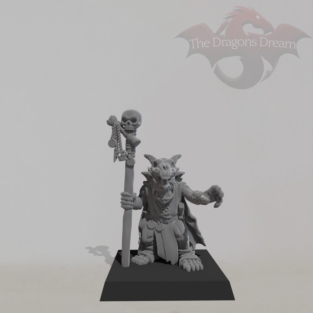 Goblin Shaman Dnd, Pathfinder, Tales of the Valiant Miniature - Etsy