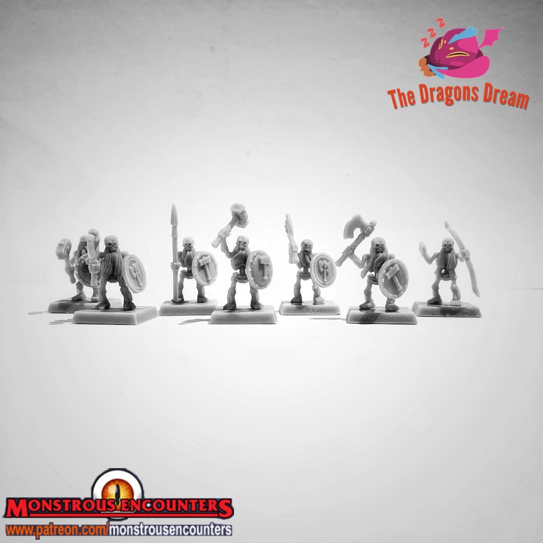 Dwarf Skeleton Horde Oathmark, Warsurge, Pathfinder, Dungeons & Dragons ...