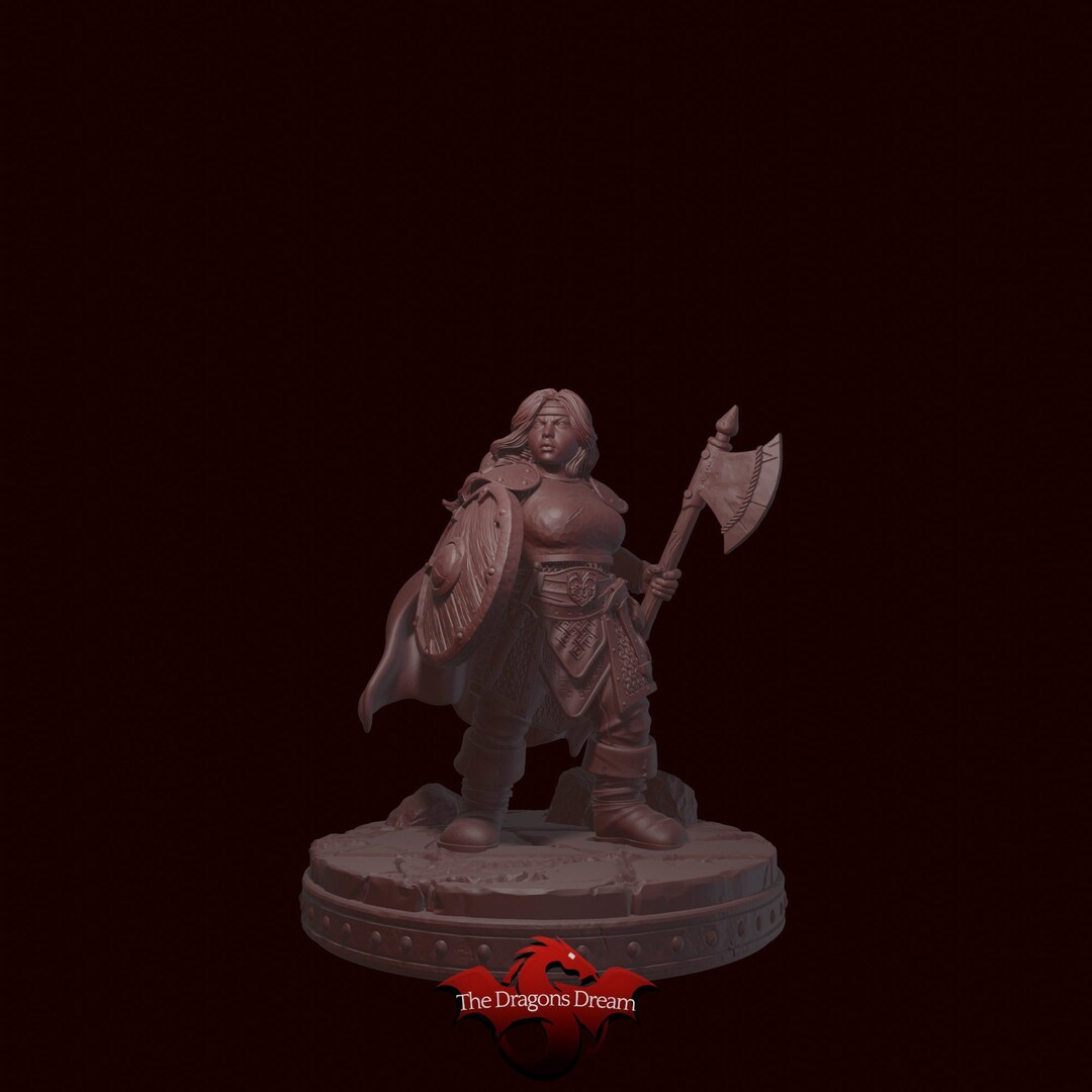 Dwarf Fighter Arleen Heroquest Inspired, Pathfinder, Dungeons & Dragons ...