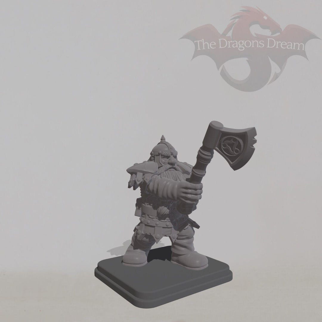 Dwarf - Advanced Heroquest Box Cover Inspired Miniature - Etsy