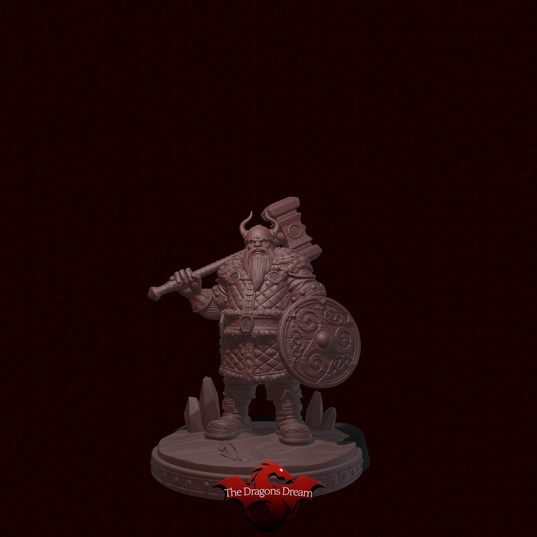 Dwarf Fighter Argos Heroquest Inspired, Pathfinder, Dungeons & Dragons ...