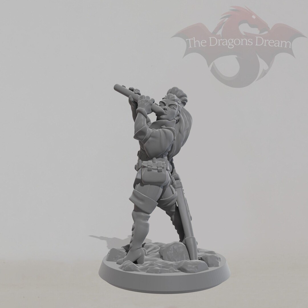 Female Bard Miniature | Dnd Pathfinder RPG Figure | Fantasy Adventurer ...