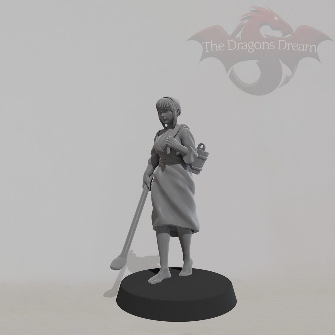 Female Farmer NPC Dnd, Pathfinder, Tales of the Valiant Miniature - Etsy