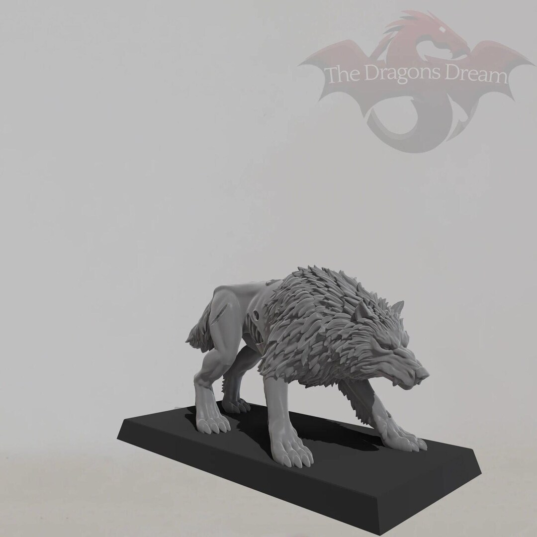 Undead Dire Wolf - Oathmark, Heroquest, Dungeons and Dragons, 5e ...