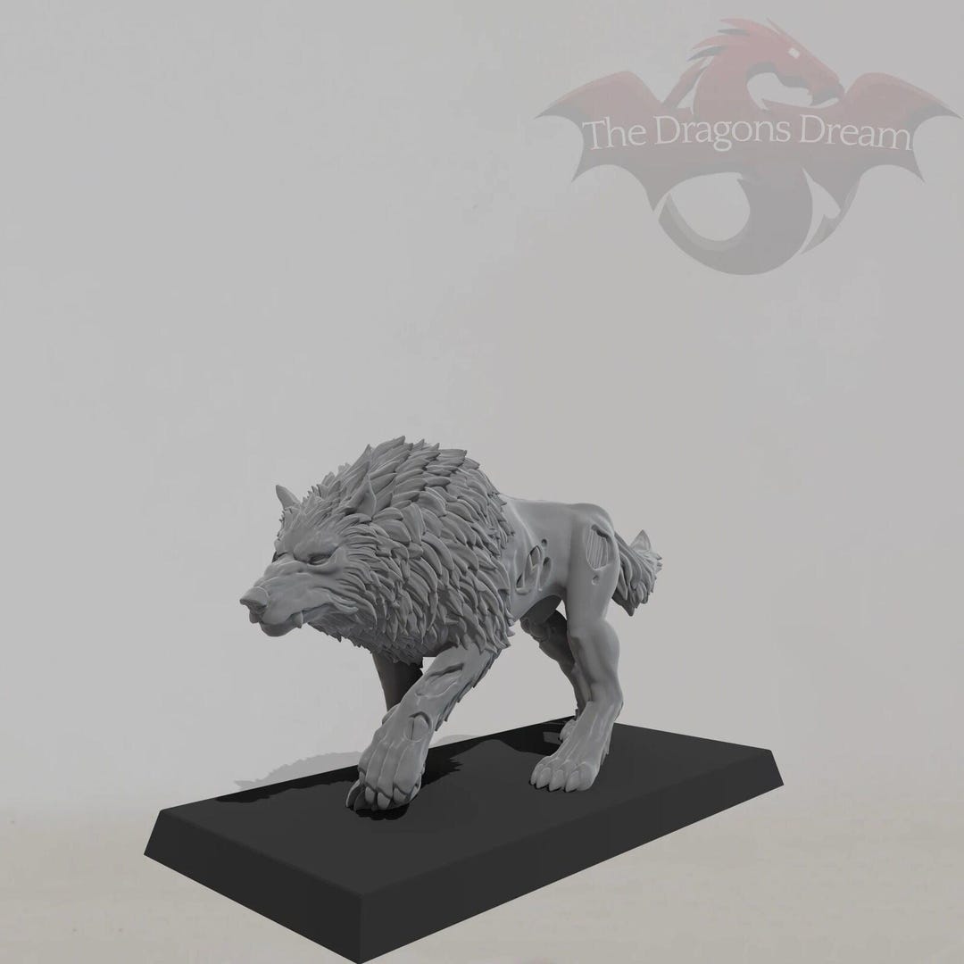Undead Dire Wolf - Oathmark, Heroquest, Dungeons and Dragons, 5e ...