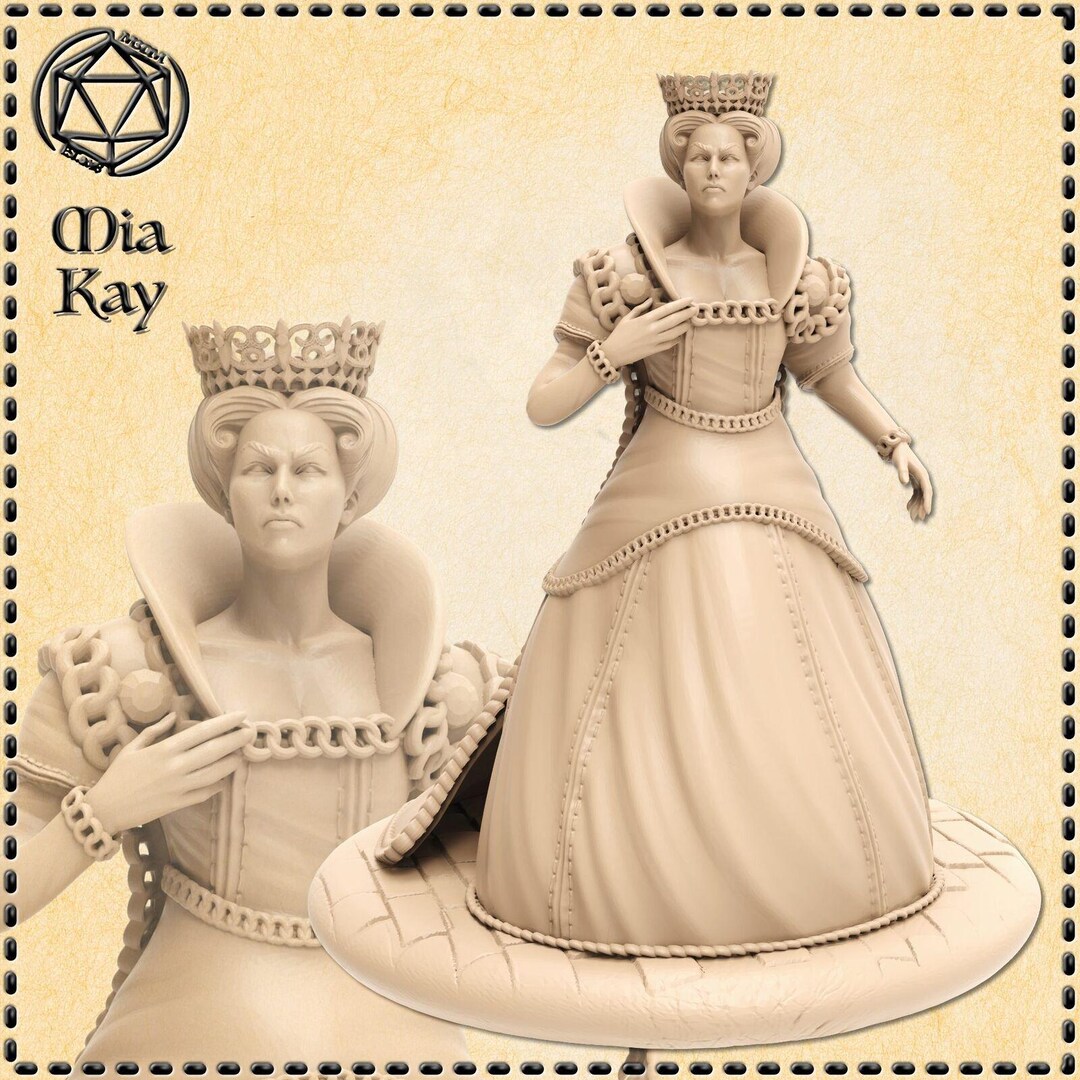 Queen - Dungeons and Dragons, 5e, Pathfinder - Miniature - Etsy