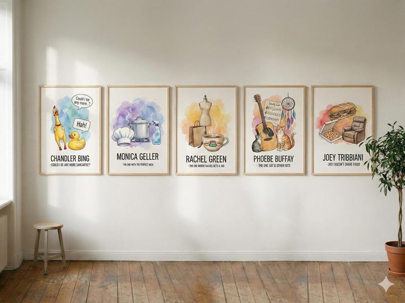 Monica Geller Chef Print | Friends TV Show Kitchen Decor (digital ...