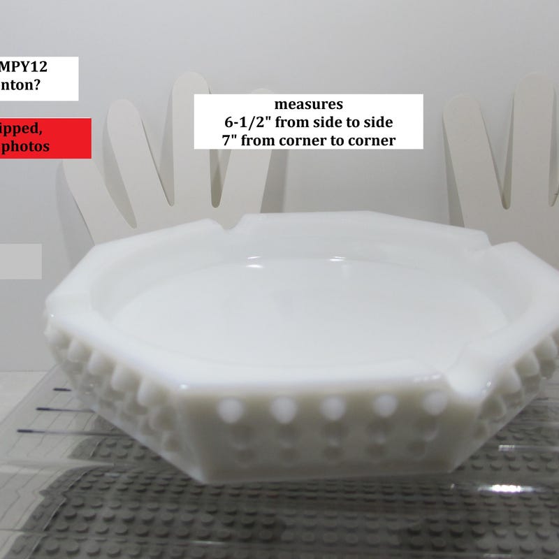 Vintage Hobnail Ashtray - Etsy