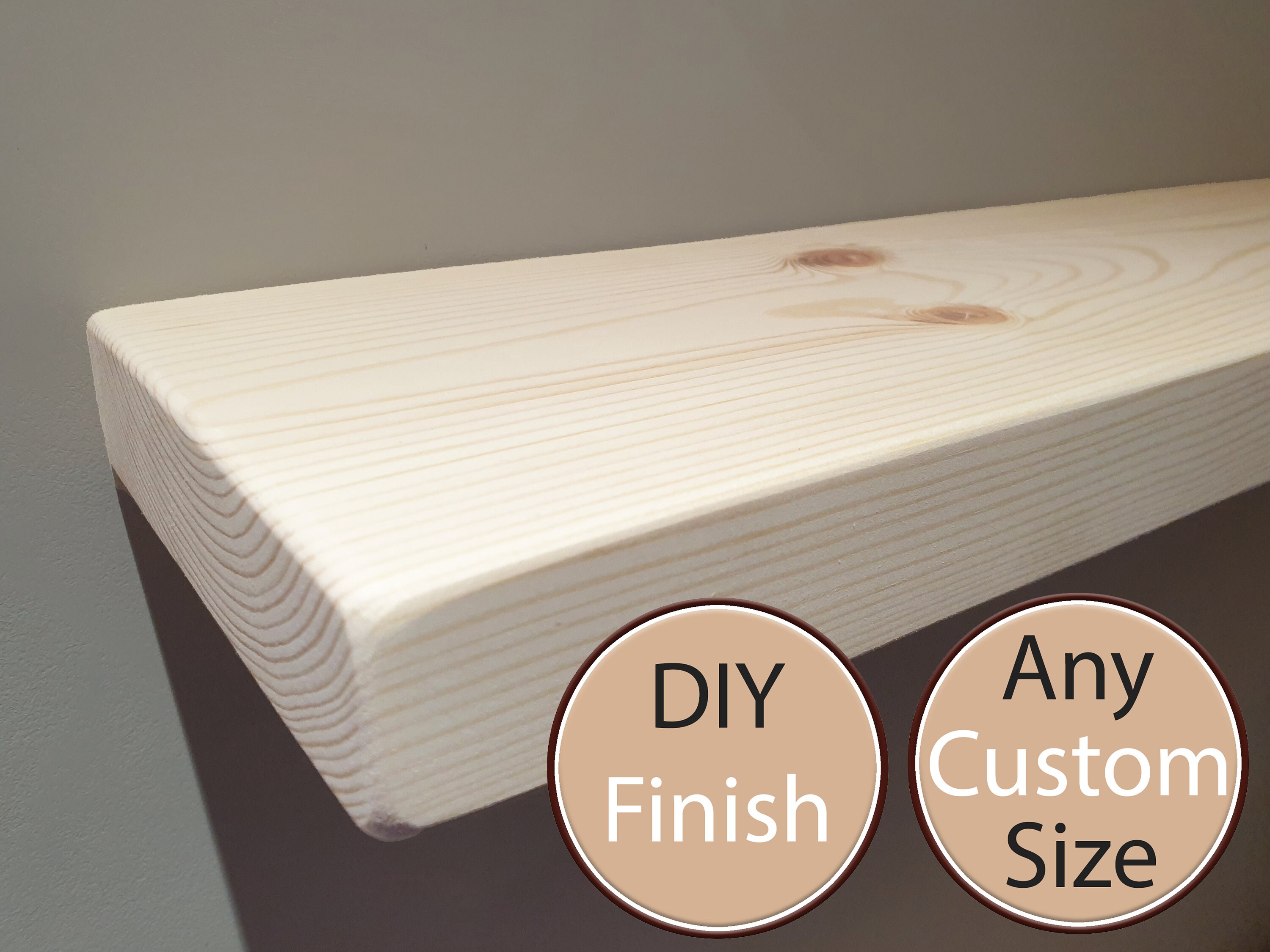 Unfinished Shelf DIY Shelves. Made From Solid Wood. Custom - Etsy UK