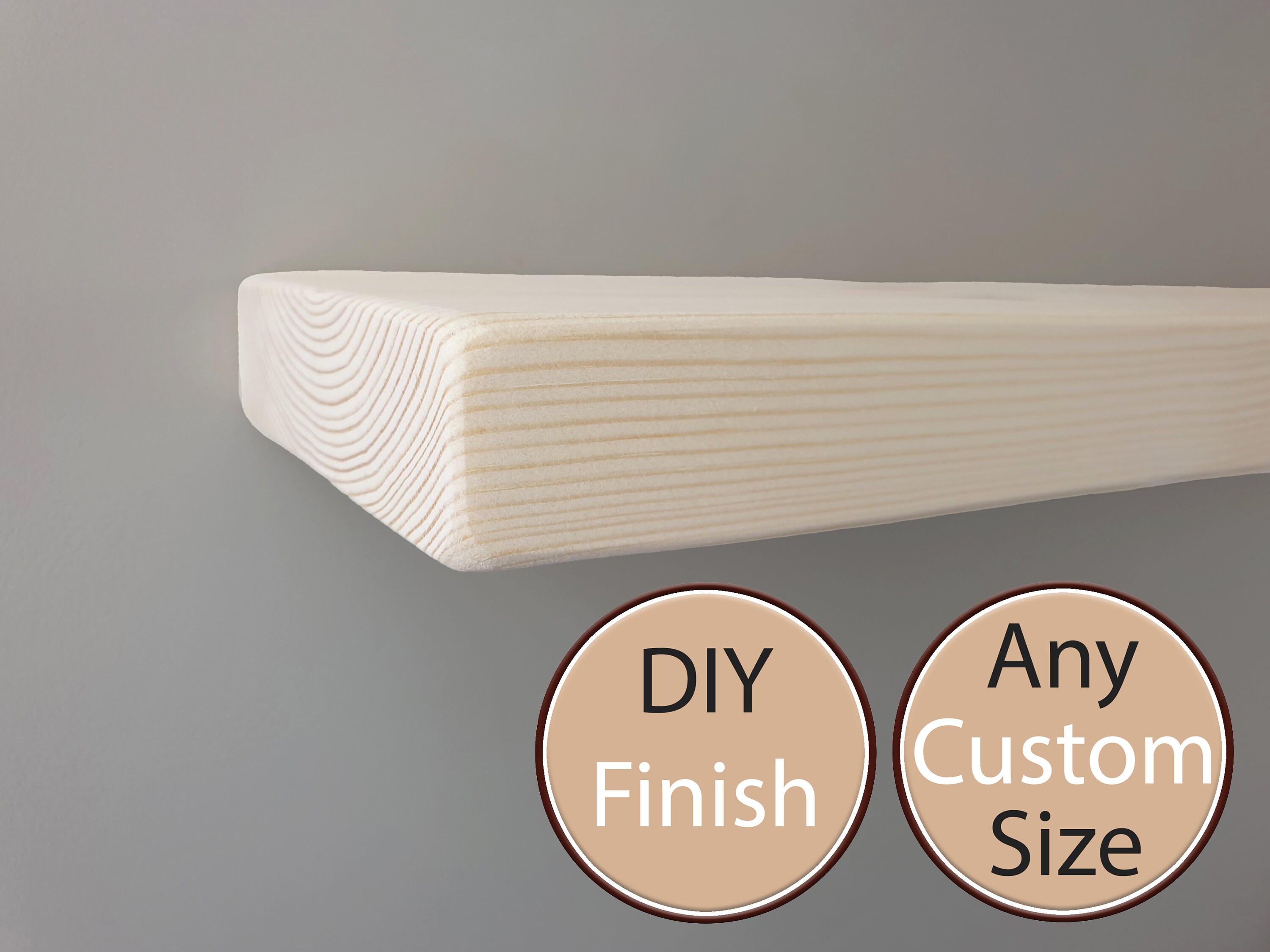 Unfinished Shelf DIY Shelves. Made From Solid Wood. Custom - Etsy UK