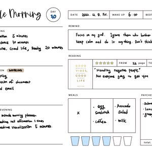 Miracle Morning Daily Planner, Landscape Daily Routine Tracker, ADHD ...