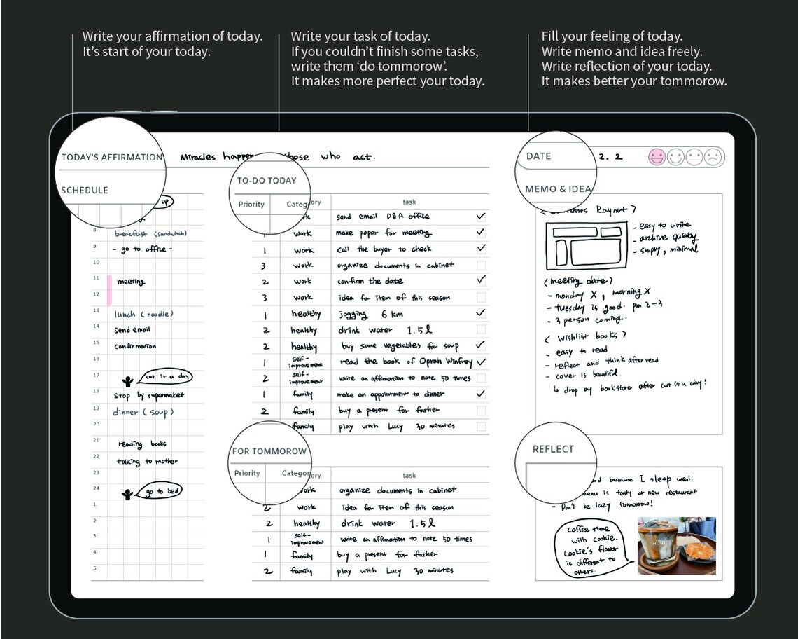 ADHD Daily Planner ADHD Productivity Planner ADHD Planner | Etsy