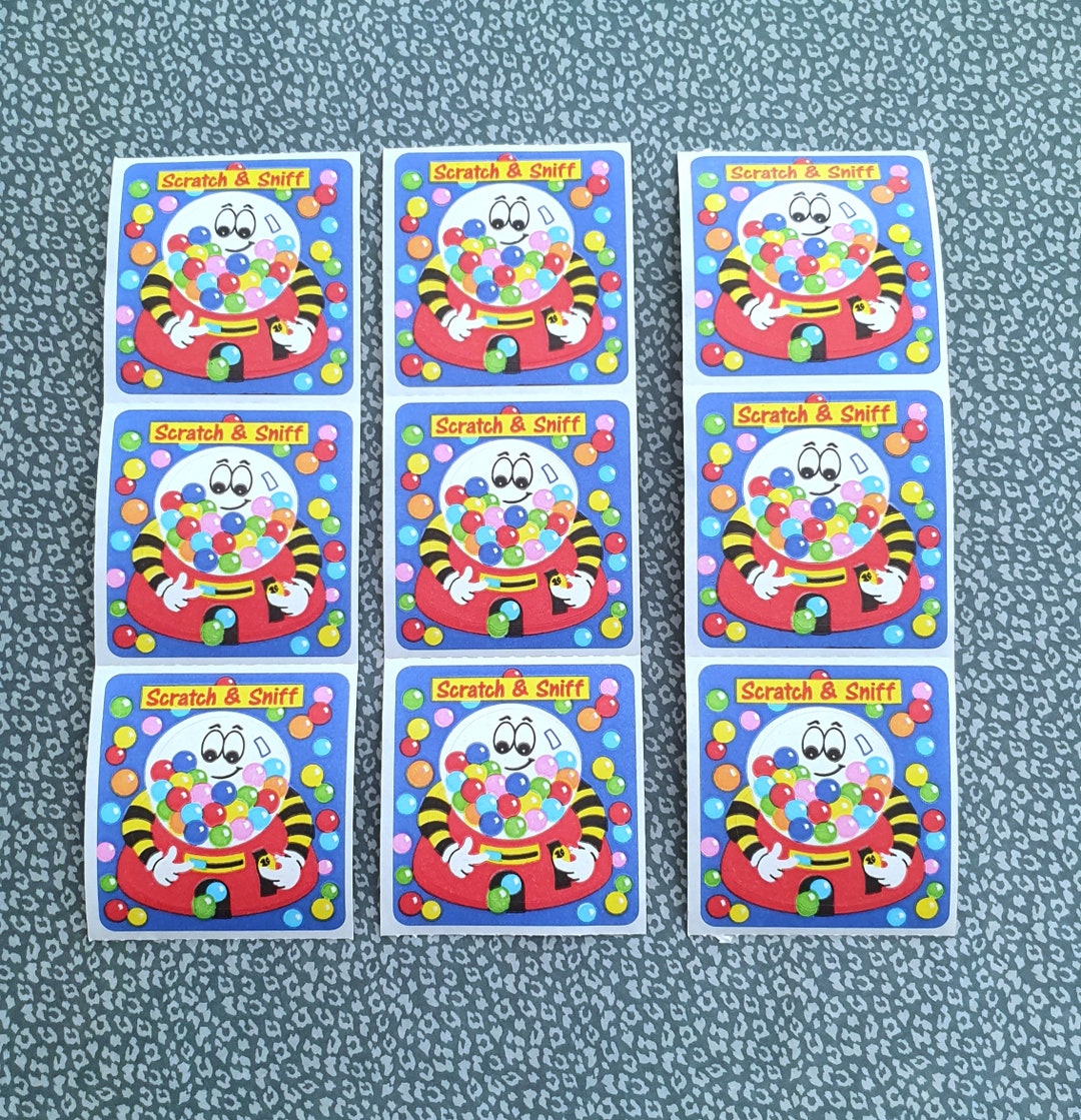 Original Sandylion Sticker Set 9 Tear-offs Scratch N Sniff Rare 90s ...