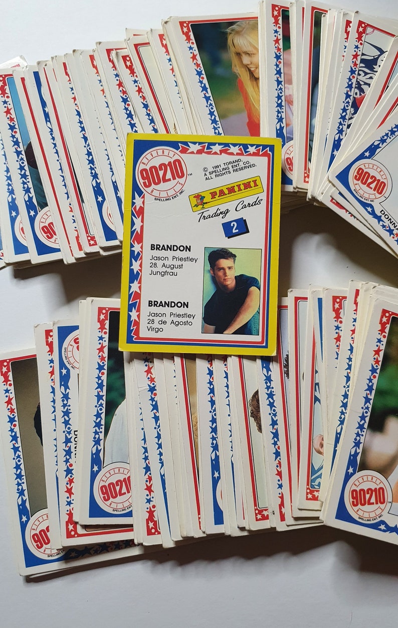 Panini Beverly Hills 90210 Trading Cards From 1991 Trading - Etsy