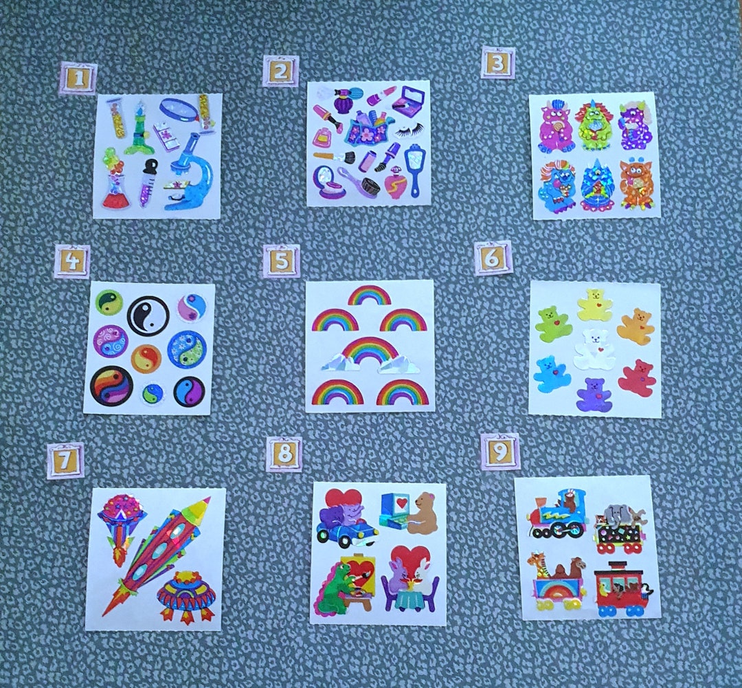 Original Vintage Sandylion Stickers, Prisma Glitter 90s Stickers - Etsy