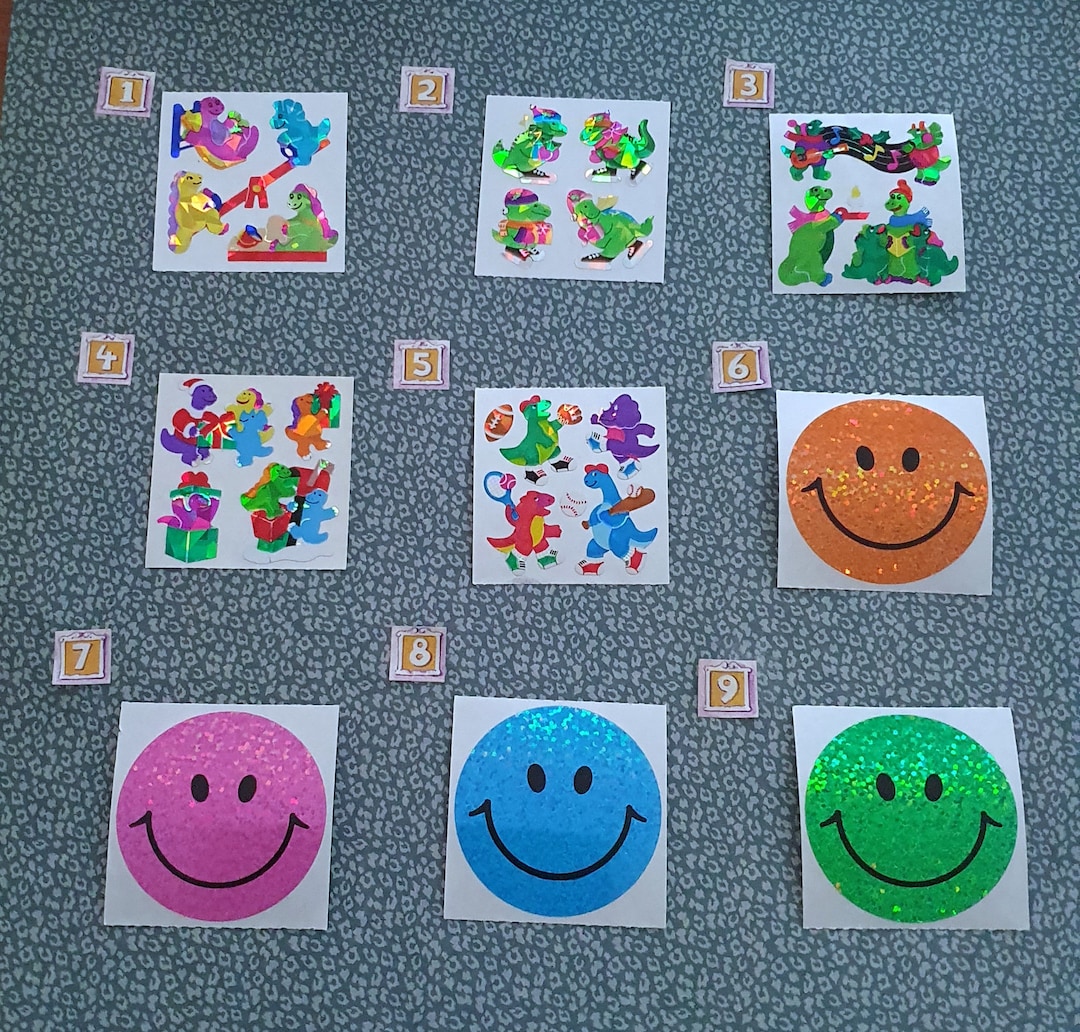 Original Vintage Sandylion Stickers, Prisma Glitter 90s Stickers - Etsy