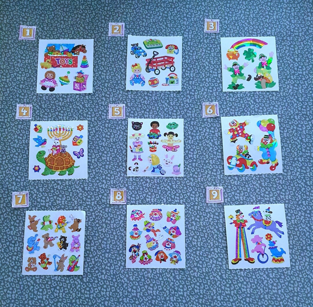 Original Vintage Sandylion Stickers, Prisma Glitter 90s Stickers - Etsy