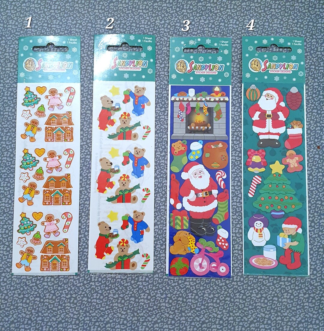 Original Sandylion Sticker Stripes Nip Ovp Kromekote Paper Vintage 90s ...