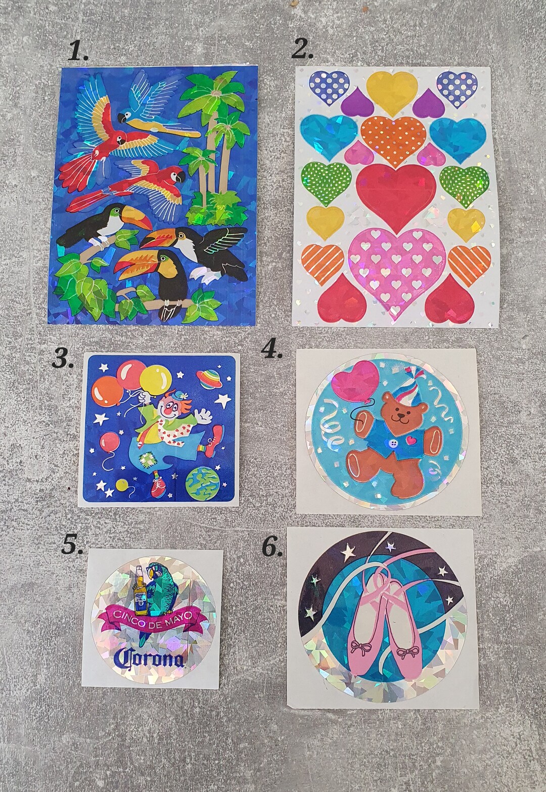 Original Sandylion Tear-off Maxi Sticker, Rare 90s Vintage Prismatic ...