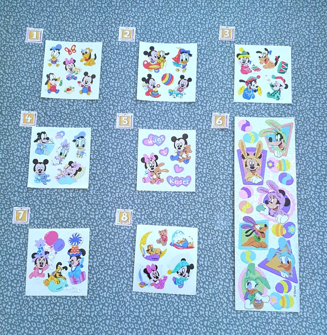 Original Vintage Sandylion Stickers, Prisma Glitter 90s Stickers Disney ...