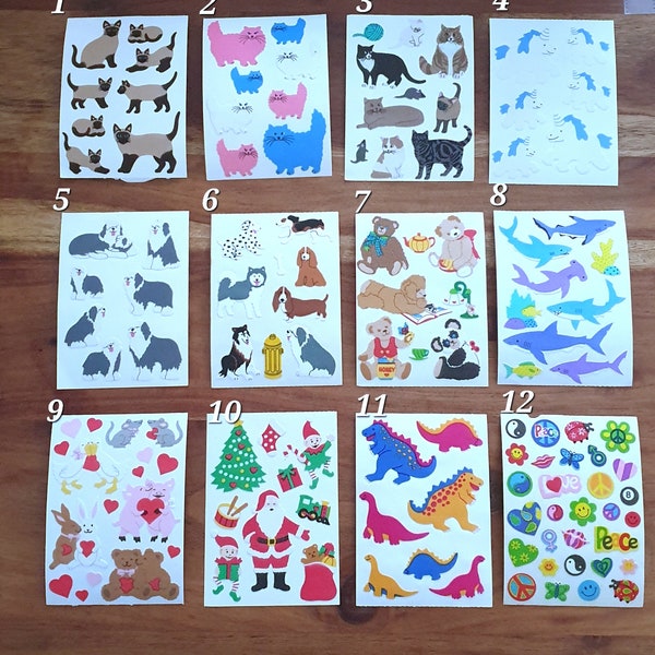 Vintage Sandylion Maxi Stickers - Etsy