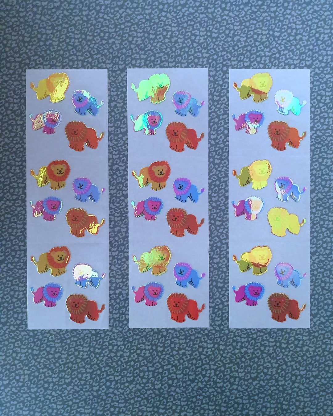 Original Sandylion Pearly Sticker Stripes Vintage 90s 90's Stickers - Etsy