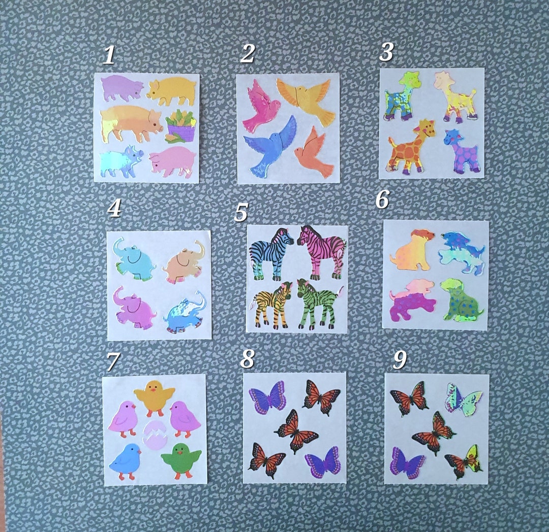 Original Sandylion Tear-off Sticker, Pearly Mop, Vintage 90s Sticker - Etsy