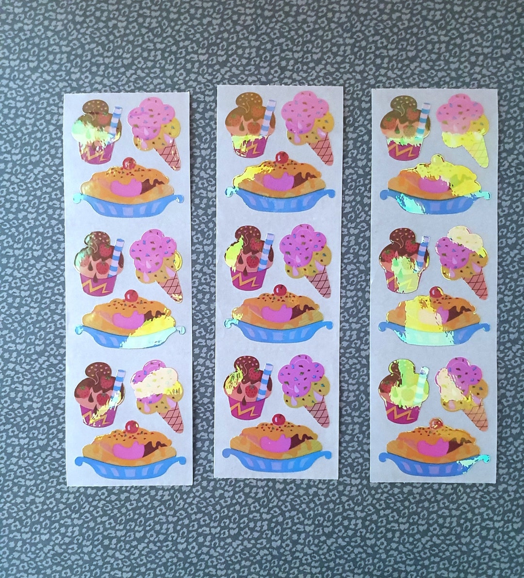 Original Sandylion Sticker Pearly Sticker Stripes Vintage Stickers 90s ...