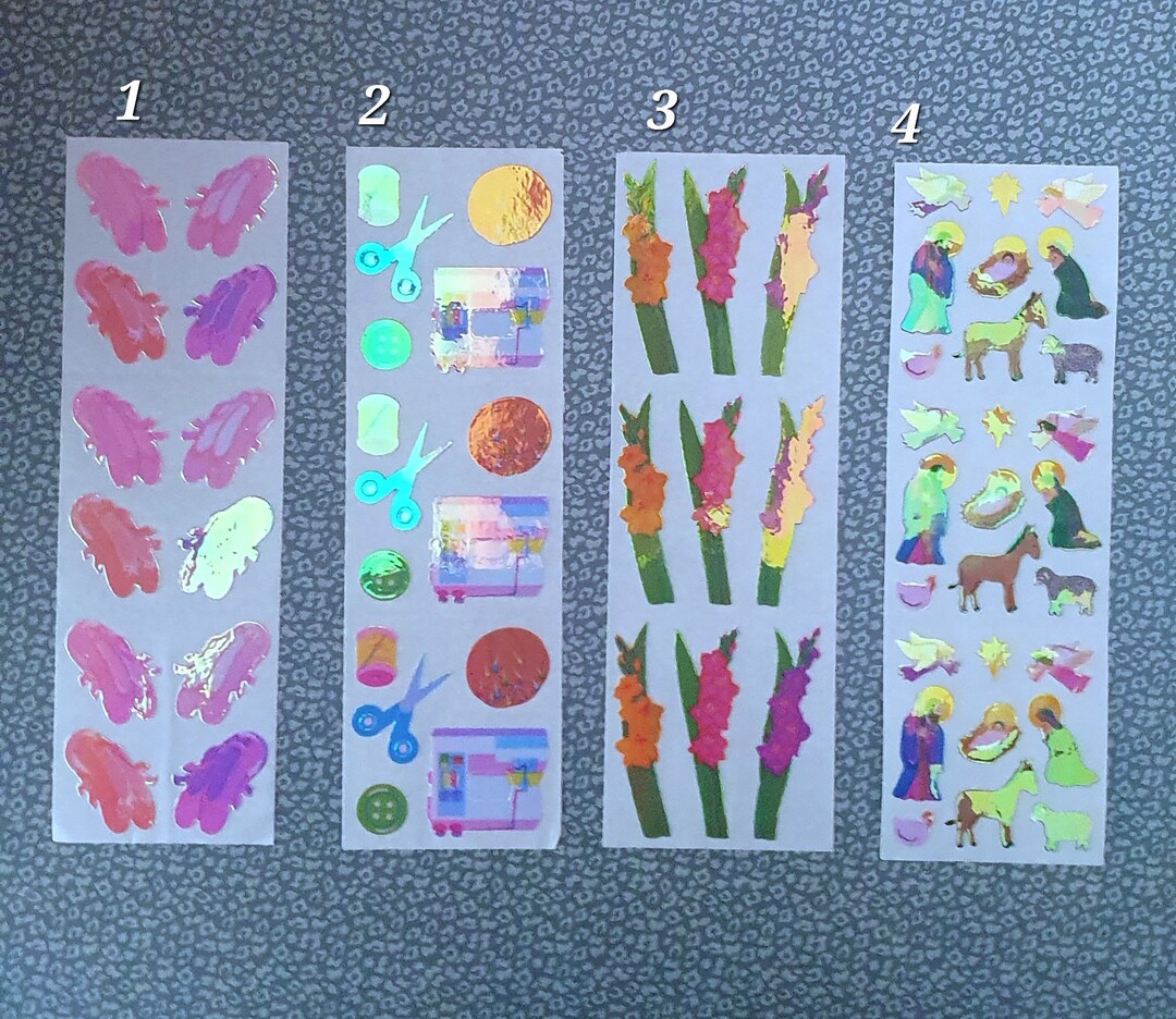 Original Sandylion Sticker Pearly Stripes 90's 90s Sticker Vintage - Etsy