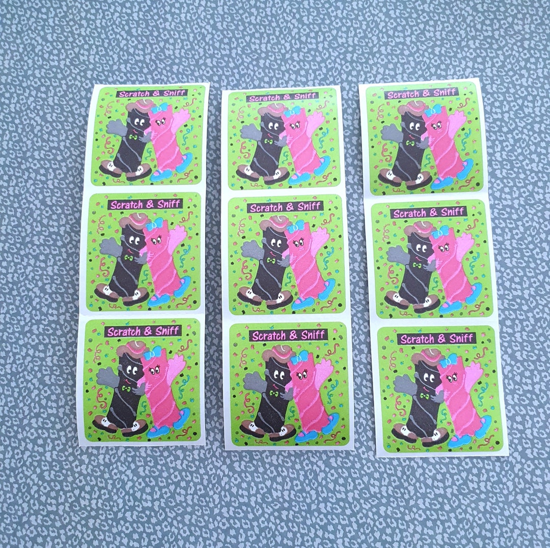 Original Sandylion Sticker Set 9 Tear-offs Scratch N Sniff Rare 90s ...