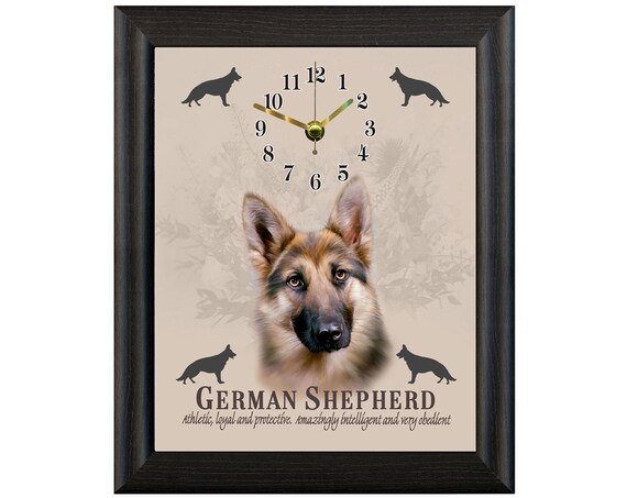 German Shepherd Wall Clock