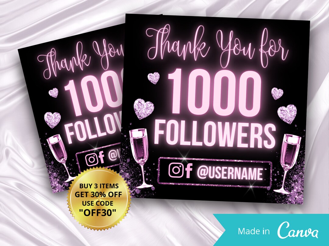 SOCIAL MEDIA FLYER Followers Flyer Social Media Post - Etsy