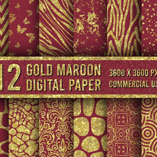 Gold Glitter Papers - Etsy