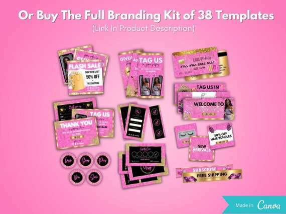 Gold Glitter Book Now Flyer Hot Pink Canva Template HPMGG Fully Booked ...