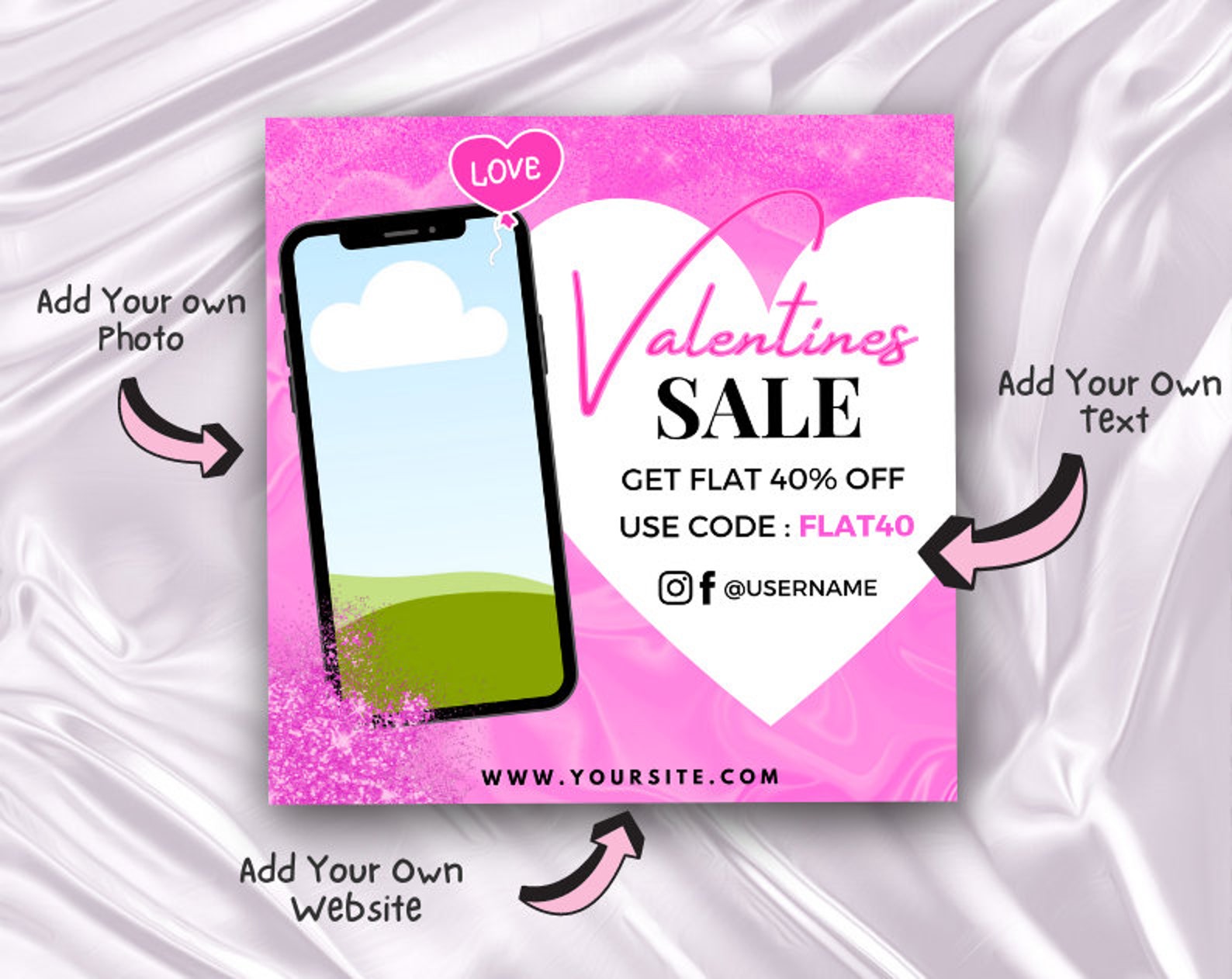 Valentines Day Flyer Sale Flyer Valentines Sale Flyer - Etsy