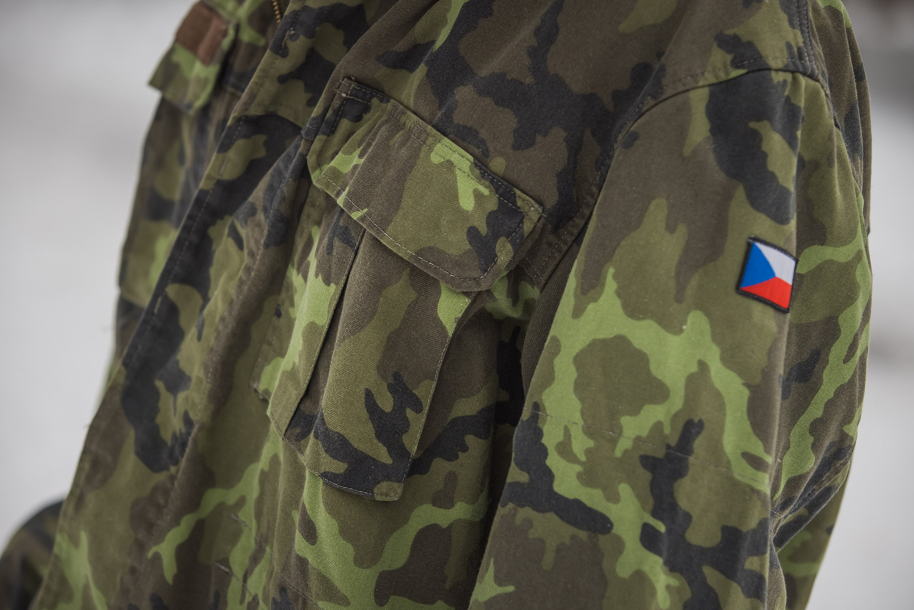 Czech Army Parka Woodland Vz95 Issued Cotton 170/100 Coat | Etsy