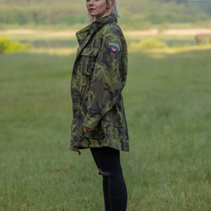 Czech Army Parka Woodland Vz95 Issued Cotton Military Coat With Hood - Etsy