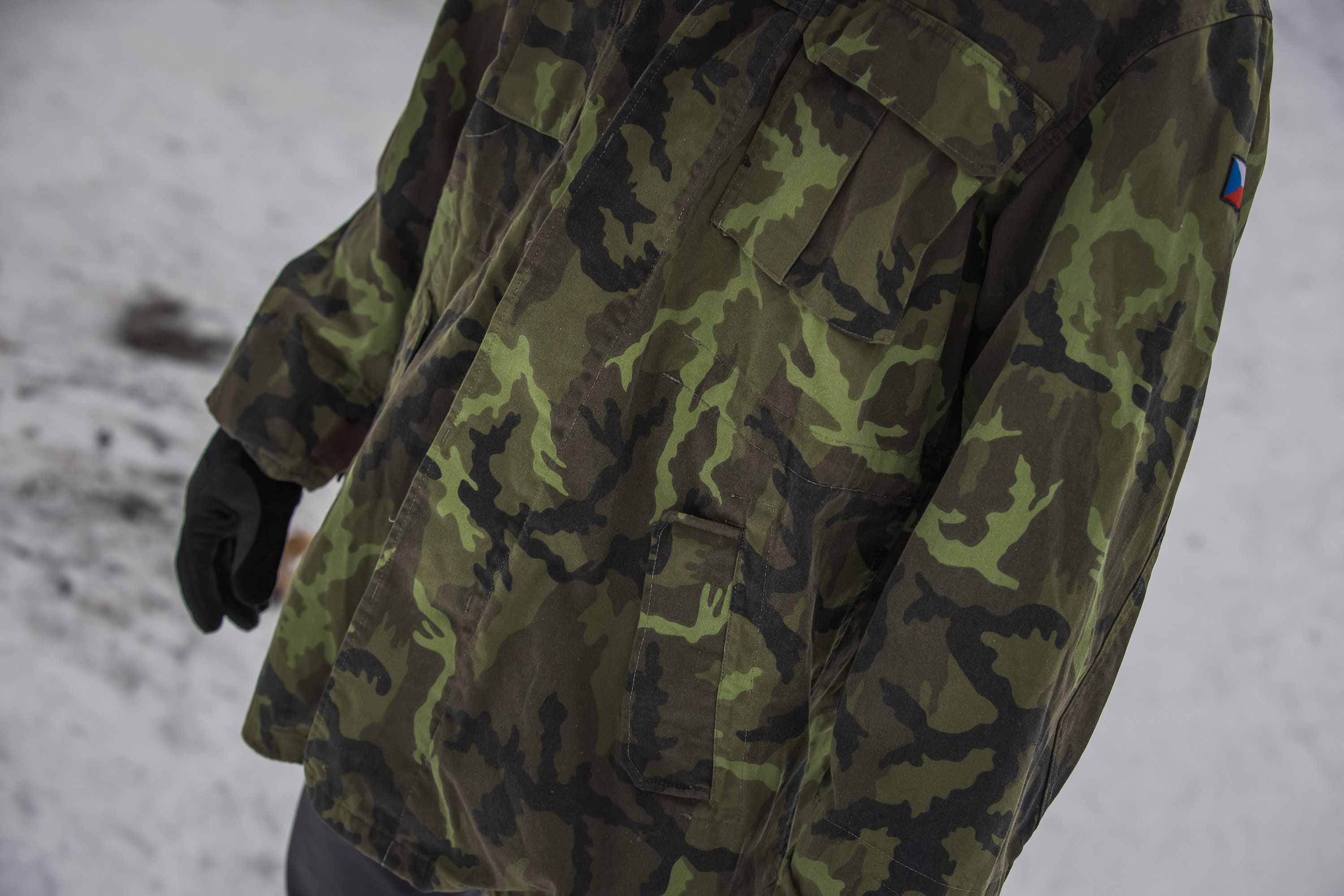 Czech Army Parka Woodland Vz95 Issued Cotton 170/100 Coat | Etsy