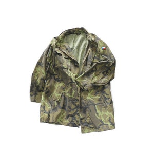 Czech Army Parka Woodland Vz95 Issued Cotton Military Coat With Hood - Etsy
