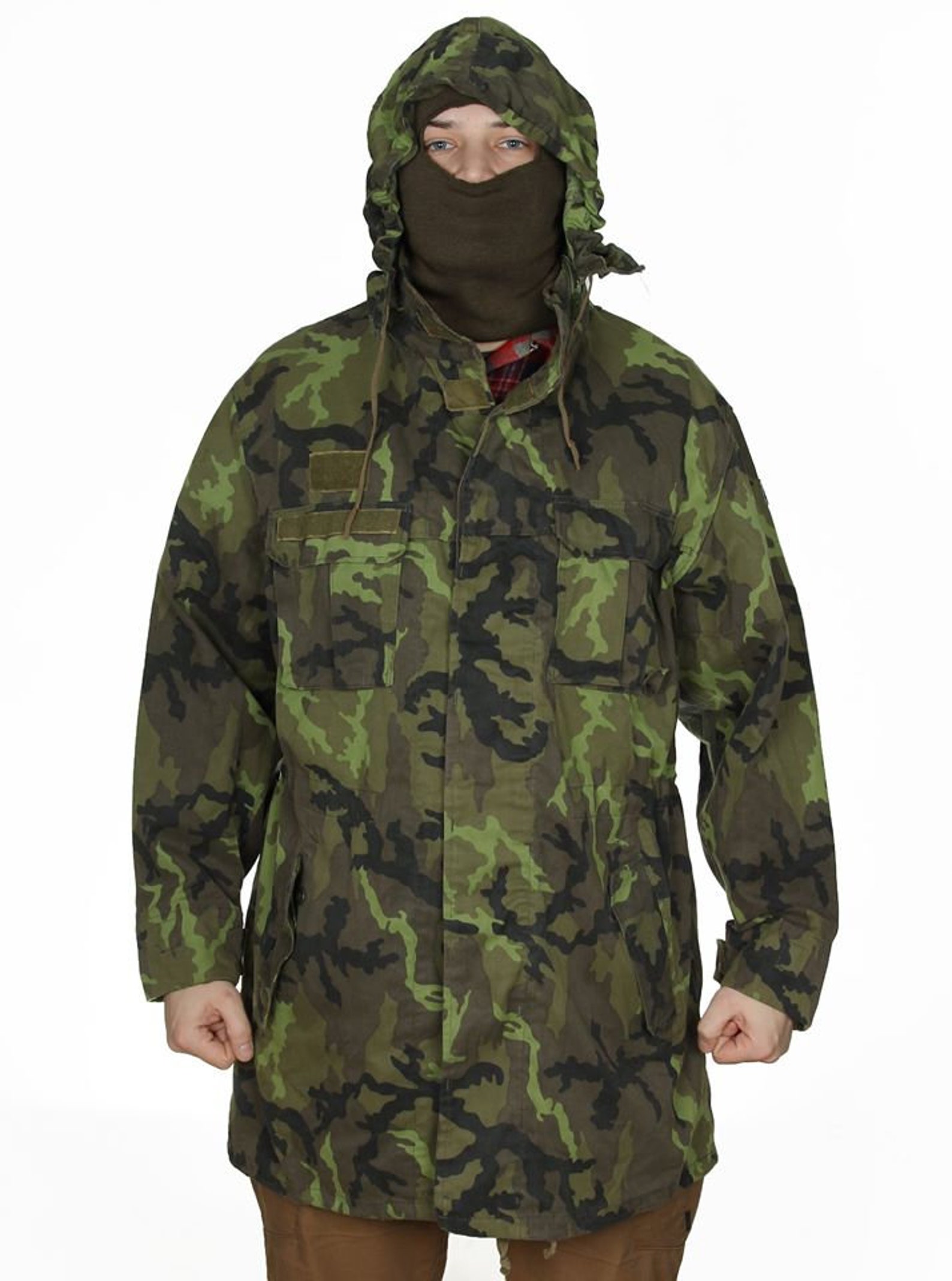 Czech Army Parka Woodland Vz95 Issued Cotton 170/100 Coat | Etsy