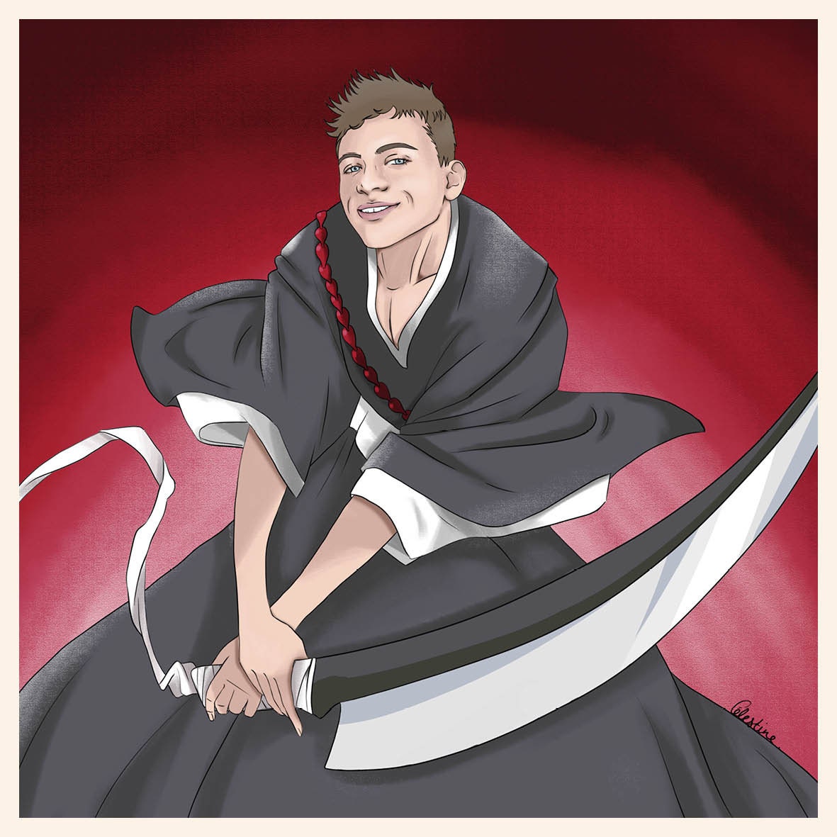 ILUSTRACIÓN DE RETRATO PERSONALIZADA estilo manga | Retrato ...
