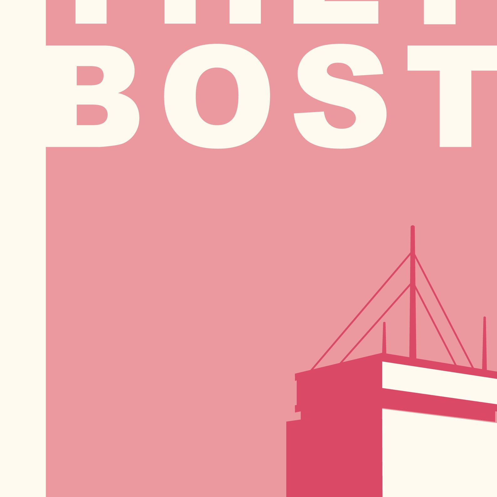 Prudential Tower Boston Print, Mid Century Modern Skyline Poster ...