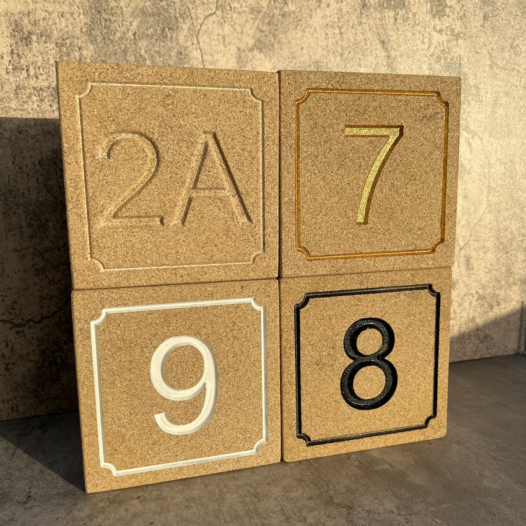 Natural Stone House Number Sign - Etsy